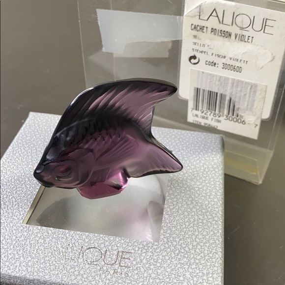 Lalique | Accents | Lalique Fish Sculpture Purple Ref 300600 | Poshmark